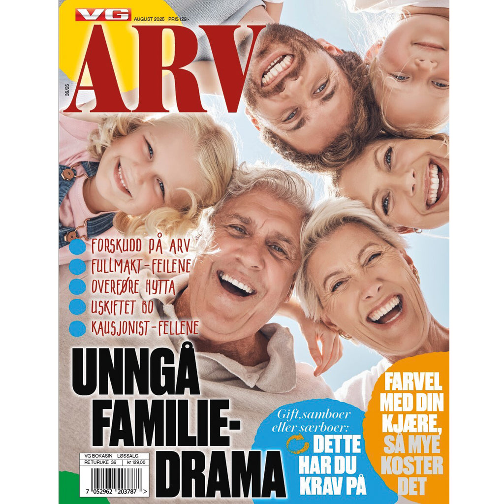 Arv høst 2025 – VG Nettbutikk